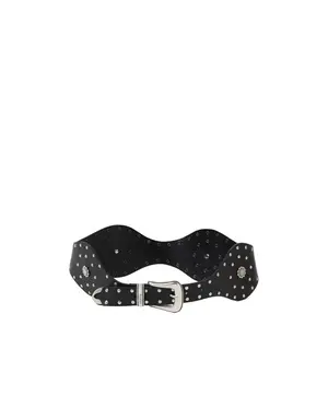 TWINSET Stud-embellished Wave Belt - Black