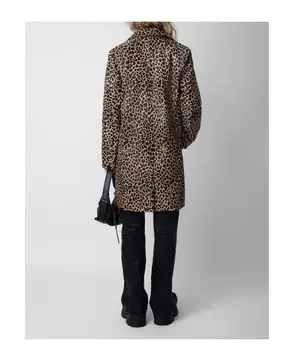 Zadig&Voltaire Leopard-print Calf Hair Coat