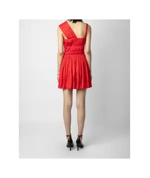 Zadig&Voltaire Roselie Satin Pleated Dress
