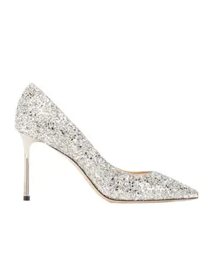 JIMMY CHOO Crystal-adorned High Heels - White
