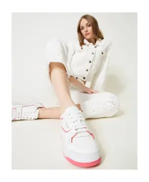 TWINSET Low-top Leather Sneakers