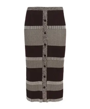 Proenza Schouler Striped Midi Skirt