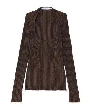 Proenza Schouler Ribbed-knit Jumper - Black