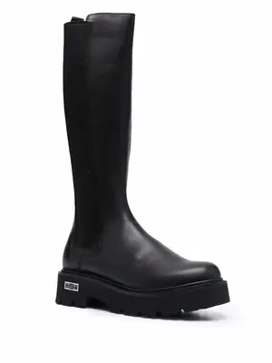 Cult Gaia Chunky Leather Knee-length Boots