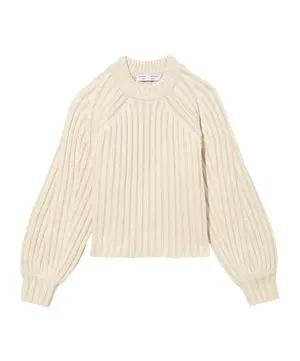 Proenza Schouler Cropped Ribbed-knit Jumper - Nude