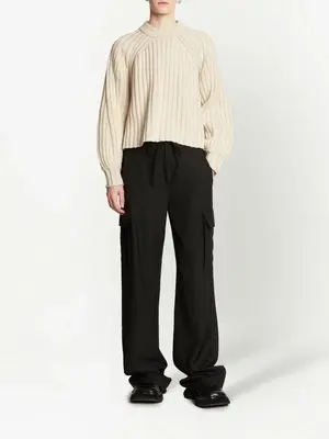 Proenza Schouler Cropped Ribbed-knit Jumper