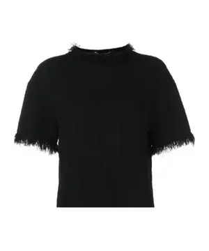 Proenza Schouler Frayed-edge Short-sleeve Jumper