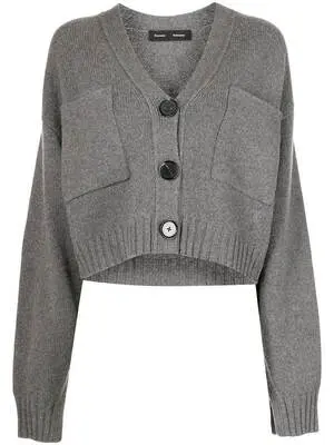 Proenza Schouler Eco Cashmere Crocheted Cardigan - Gray