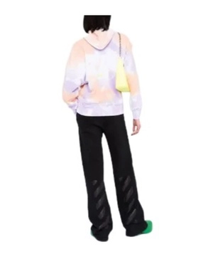 MSGM Slogan-print Tie-dye Hoodie