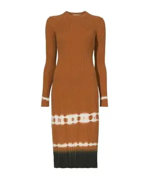Proenza Schouler Rib Knit Dip Dye Dress