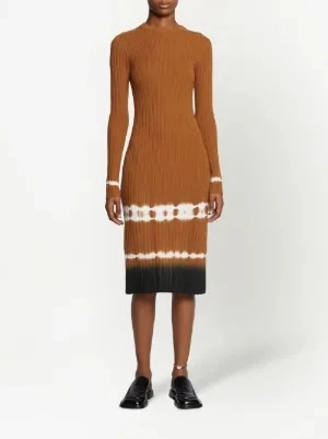 Proenza Schouler Rib Knit Dip Dye Dress