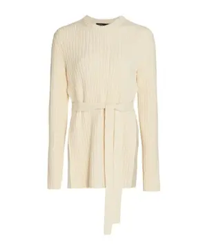 Proenza Schouler Belted Bouclé Jumper - Nude
