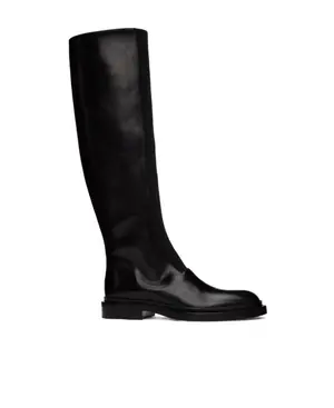 JIL SANDER Round Toe Knee-high Boots - Black