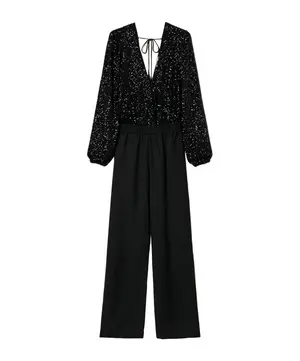 TWINSET Sequin-embellished Jumpsuit - Black