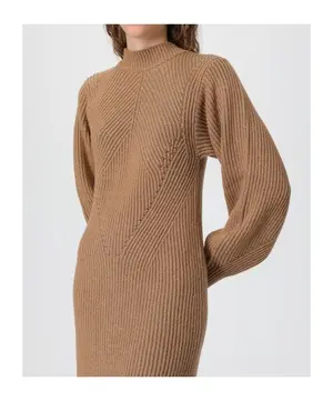 TWINSET Lurex-knit Ribbed Dress