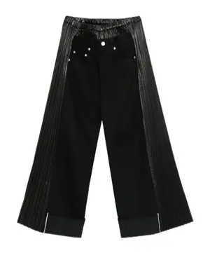 Junya Watanabe Pleated-panel Pants - Black