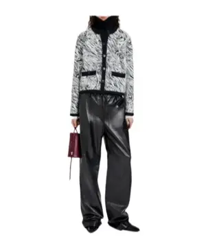 Proenza Schouler Amina Zebra-print Cardigan