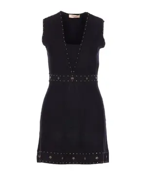 TWINSET Short Knit Dress - Black