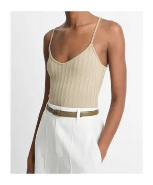 Vince Ribbed Tank Top