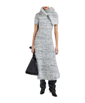 Proenza Schouler Speckled Knit Midi Dress