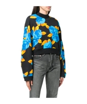 MSGM Cropped Jersey Sweater