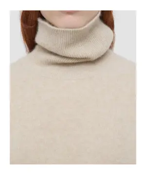 JOSEPH Turtleneck Sleeveless Vest - Beige
