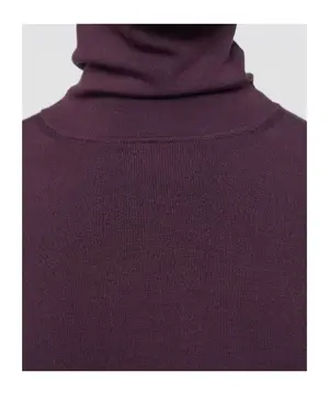 JOSEPH Turtleneck Long-sleeve Sweater - Cherry Wine