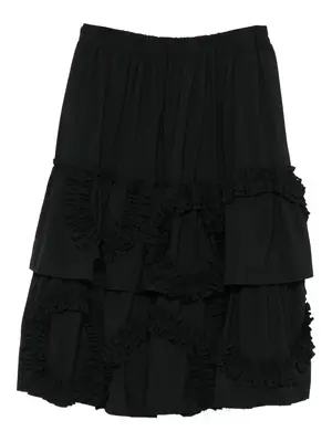 Comme Des Garçons Ruffled-tiered Midi Skirt