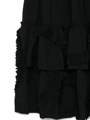 Comme Des Garçons Ruffled-tiered Midi Skirt