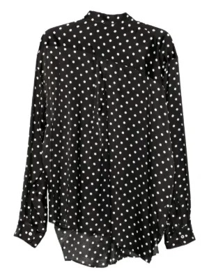 Comme Des Garçons Polka-dot Asymmetric Shirt