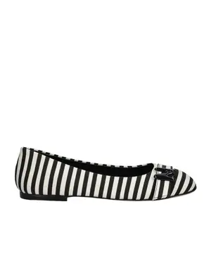 MSGM Striped Flat Shoes