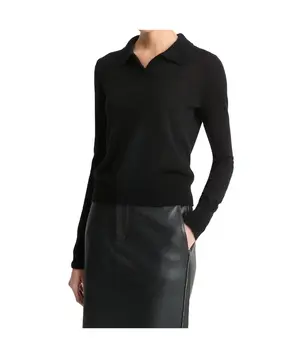 Vince Polo Jumper - Black