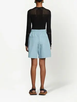 Proenza Schouler White Label Cotton-linen Drawstring Shorts