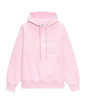 MSGM Logo-embroidered Hoodie