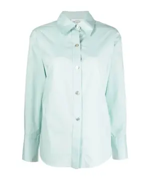 Vince Tie Back Long Sleeved Buttoned Shirt - White