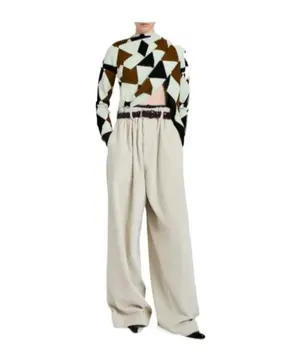 Proenza Schouler Vanne Argyle-pattern Top
