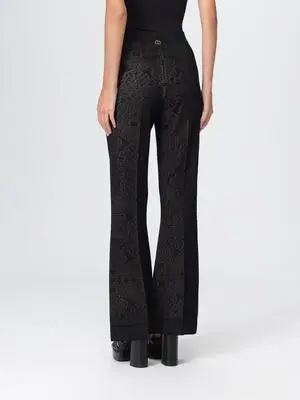 TWINSET Damask-pattern Flared Trousers
