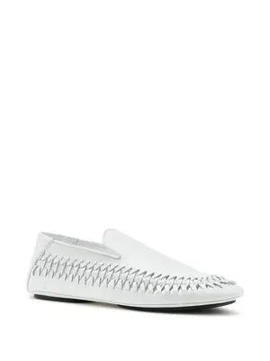 Proenza Schouler Whip Braided Leather Loafers