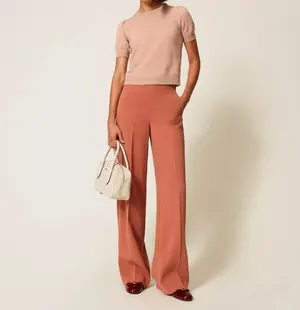 TWINSET Puff-sleeve Sweater - Nude