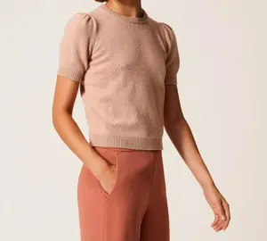 TWINSET Puff-sleeve Sweater - Nude