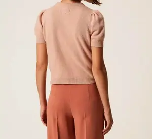 TWINSET Puff-sleeve Sweater - Nude