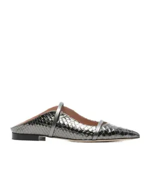 MALONE SOULIERS Leather Pointed-toe Flats