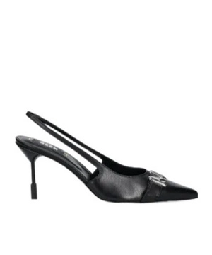 MSGM Slingback Leather Pumps