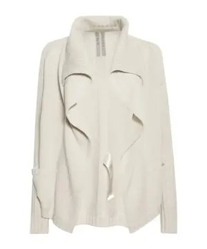 Rick Owens Long-sleeved Knitted Cardigan