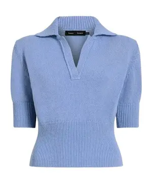 Proenza Schouler Reeve Knit Top - Blue