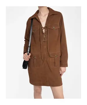 Zadig&Voltaire Remacha Lace-up Mini Dress