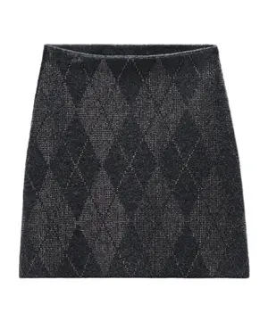 Alexander Wang Argyle-motif A-line Skirt