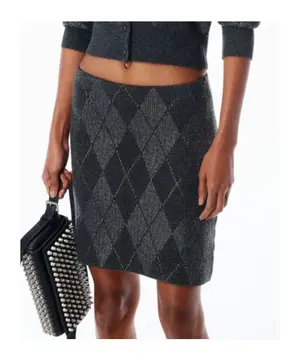 Alexander Wang Argyle-motif A-line Skirt