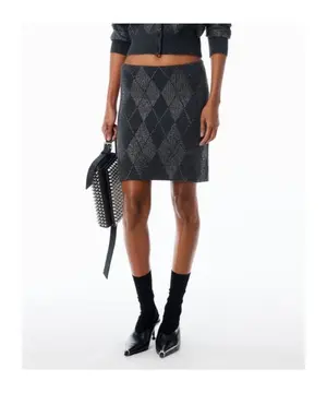 Alexander Wang Argyle-motif A-line Skirt