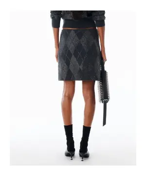 Alexander Wang Argyle-motif A-line Skirt